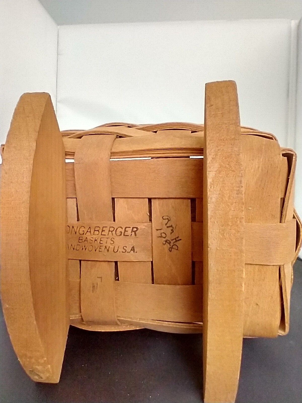 Vintage 1988 Longaberger Miniature Doll Cradle Rocker Rocking Basket | eBay