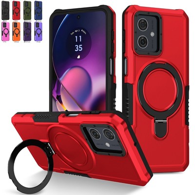 For Moto G22/E32 E13 G84 G54 G14 G34 G24 04 Hard Ring Holder Magnetic ...
