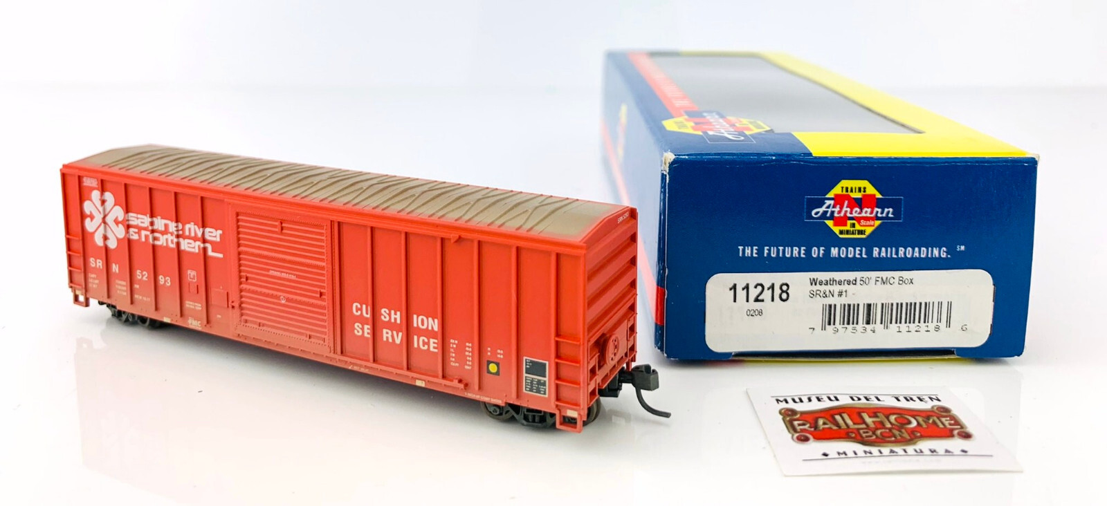 Athearn N 11218 - 50' Fmc Box Sr&n #1 - Weathered Aged | eBay