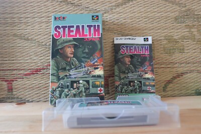 *In Stock* *Authentic* Stealth w/box manual Nintendo Super Famicom SFC ...