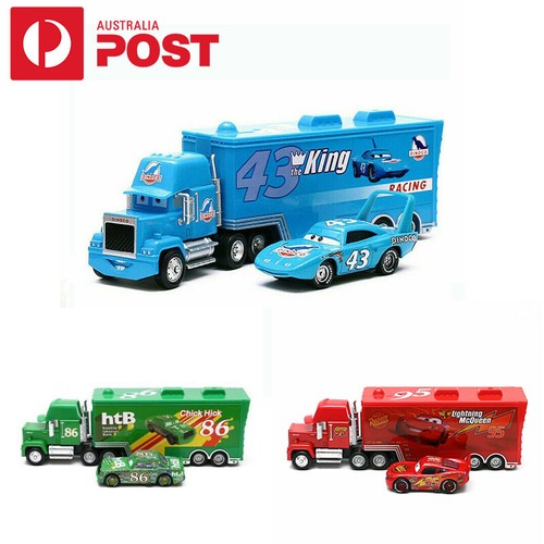 Pixar Cars NO.43 King & Dinoco Mack Truck 1:55 Diecast Toy Car | eBay