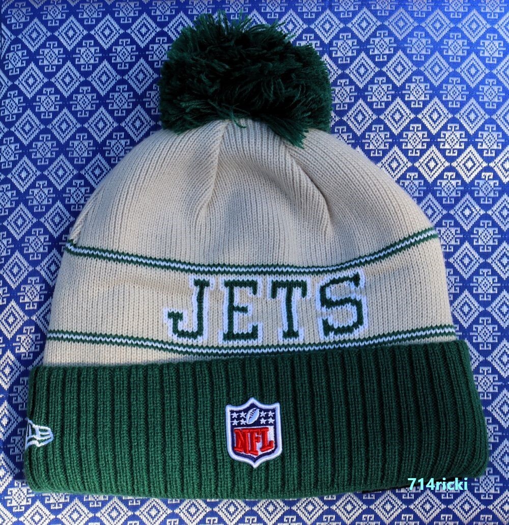 2023 NFL Historic On Field New York Jets New Era Knit Beanie Hat | eBay