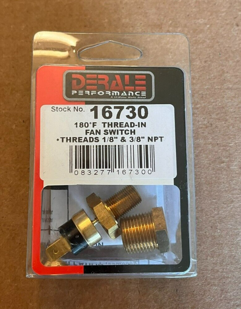 Derale Performance 16730 Fan Switch Thermostat for sale online | eBay