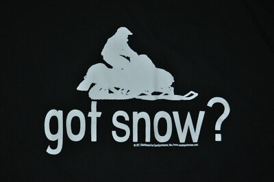 t-shirt large snowmobile got snow 22 inches pit 2 pit | eBay