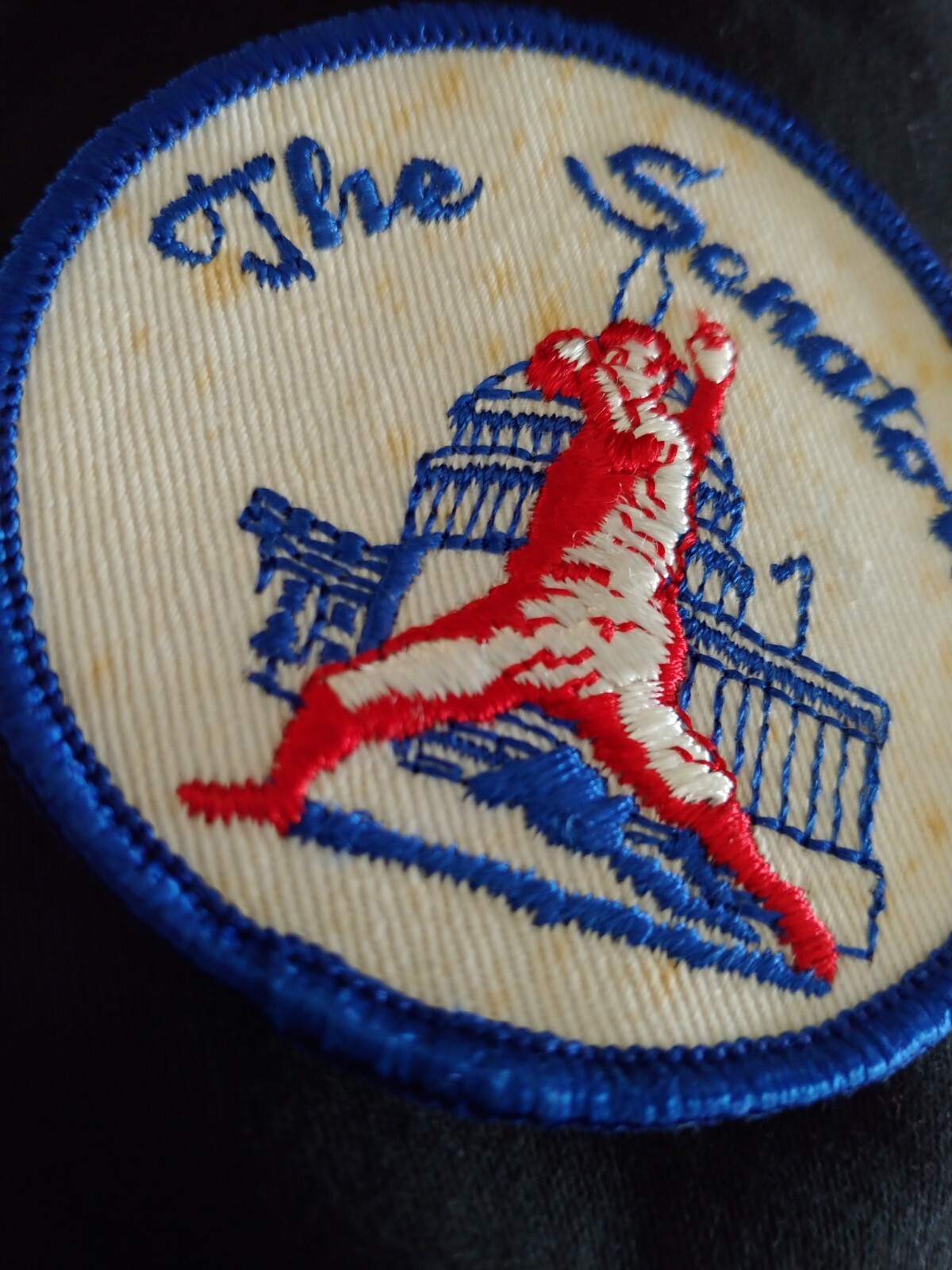 Vintage Washington Senators Baseball Team Logo Jacket Hat Patch 1960s 3 ...