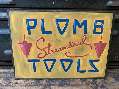 plomb tools hand painted logo sign- store reproduction display | eBay UK