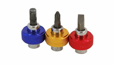 Ratchet Spinner Set Magnetic Bit Holder 1/4" Drive Thumb Wheel 3 Piece ...