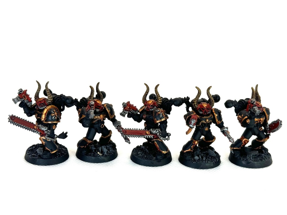5x LEGIONARIES Well-Painted CSM Chaos Space Marines OOP Oldhammer ...