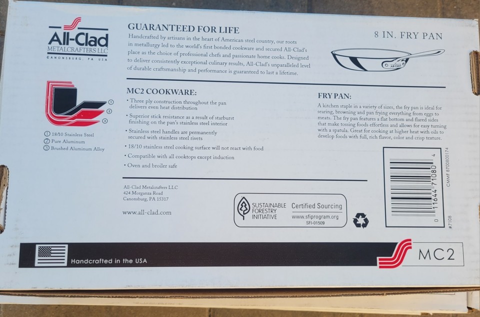 All-Clad MC2 Frying Pan Set - NEW | eBay