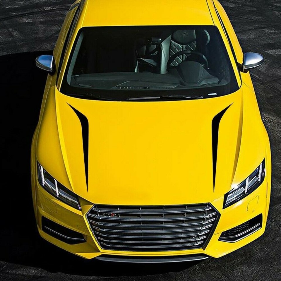 Car Decals Car Hood Decal PVC Replaces Stickers Trim Vinyl 100cmx26cm ...