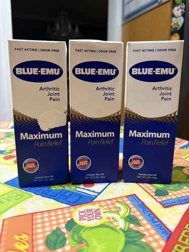 Blue-Emu Max Pain Relief For Arthritic Joint Pain Topical Cream 3 Oz Ea ...