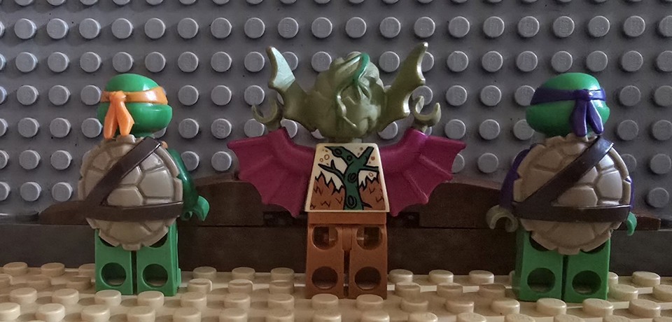 LEGO USED minifigure Lot Teenage Mutant Ninja Turtles TMNT T-ROCKET SKY ...