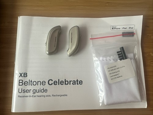 BELTONE Benefit Celebrate hearing aids BTE wireless Bluetooth NO TUBES | eBay