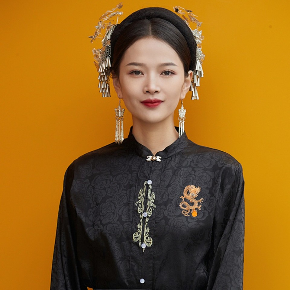 Chinese Dragon Brooch Fashion Lapel Pin Chinese Dragon Zodiac Brooch ...