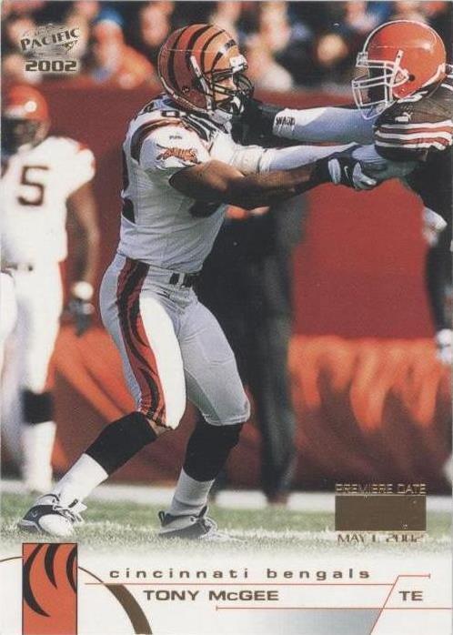 2002 Pacific - Tony McGee #94 Premiere Date Missing Serial Number for ...