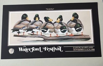 “The Bad Boys” 1988 Southeastern Wildlife Expo Poster By Art LaMay Hand ...