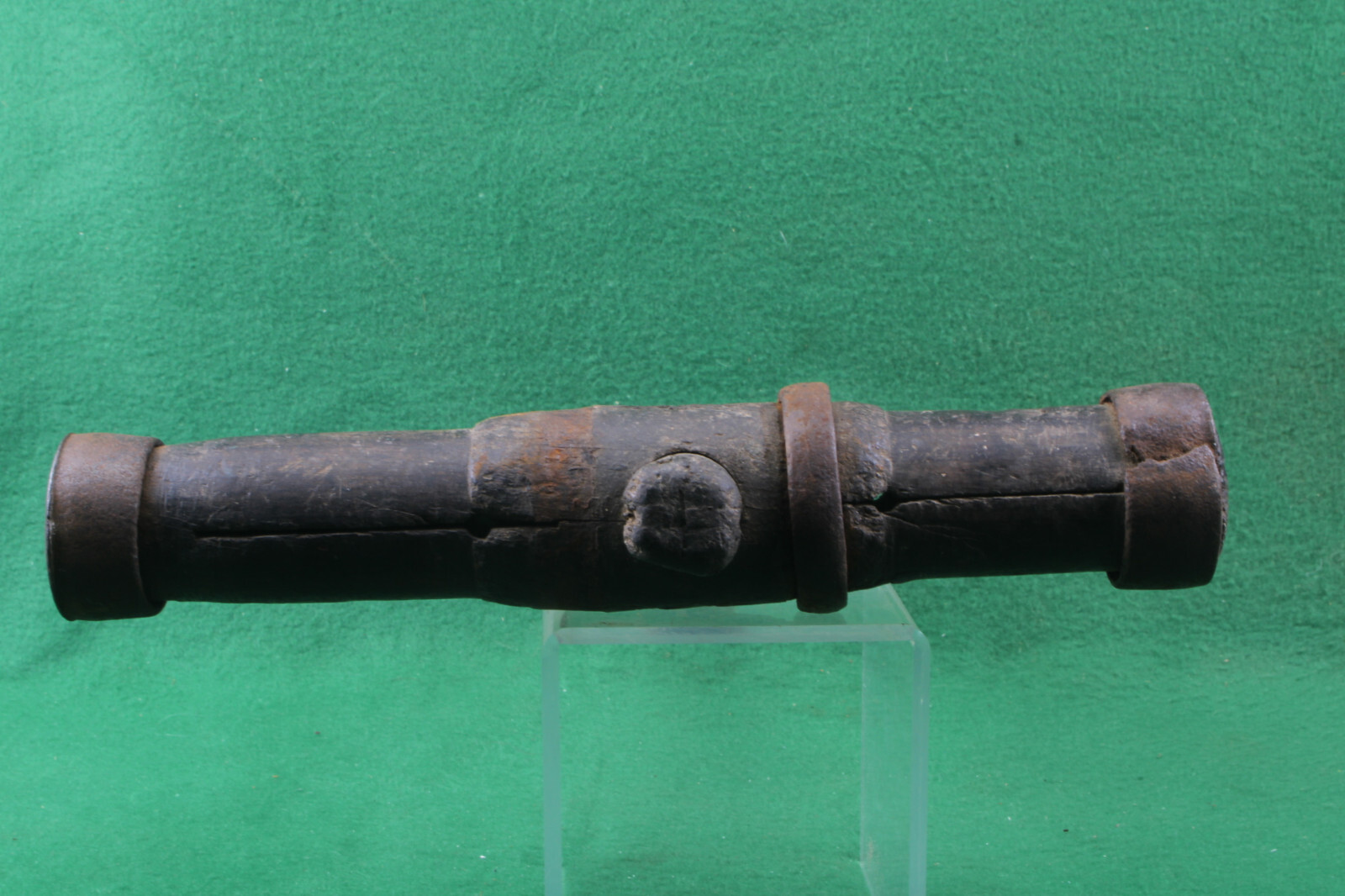 RARE Primitive 12" Shipwrights Caulking Hammer Mallet Wood Tool INV# ...