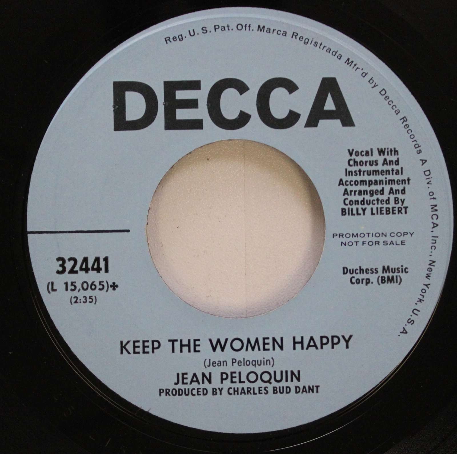 Rock Nm! 45 Jean Peloquin - Keep The Women Happy / Hand Me Down Heart ...