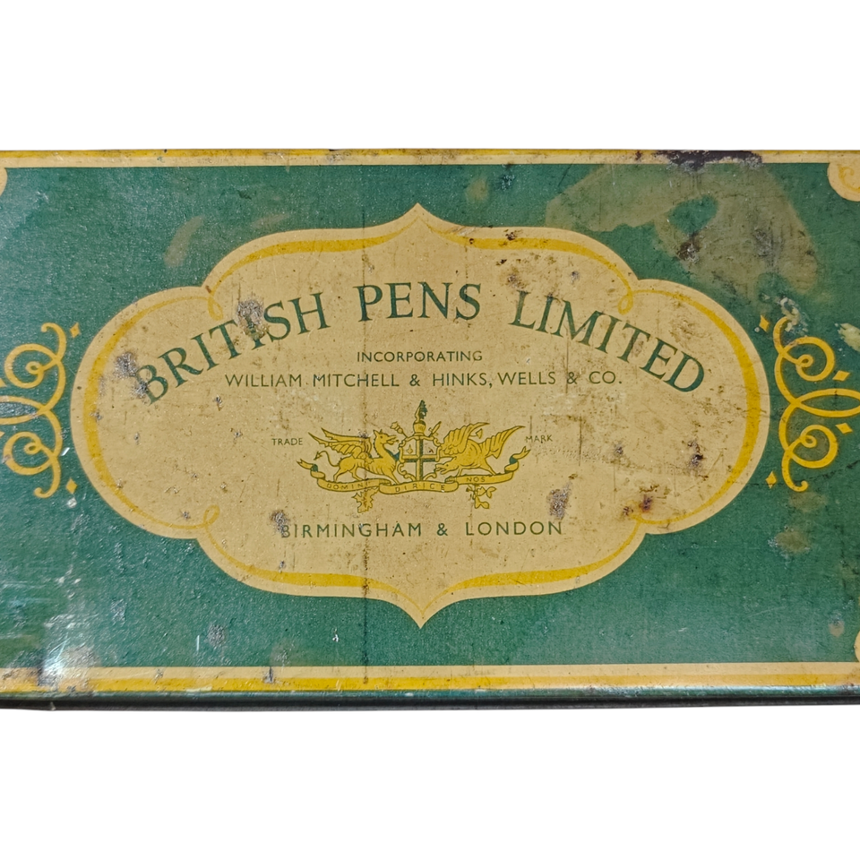 Vintage Antique Rare British Pens Limited Litho. Tin / Pen Box , Made ...