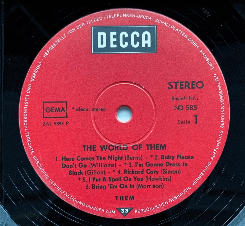 Them - The World Of Them [Vinyl LP] | Decca | UK, 1970 | NM/EX | eBay