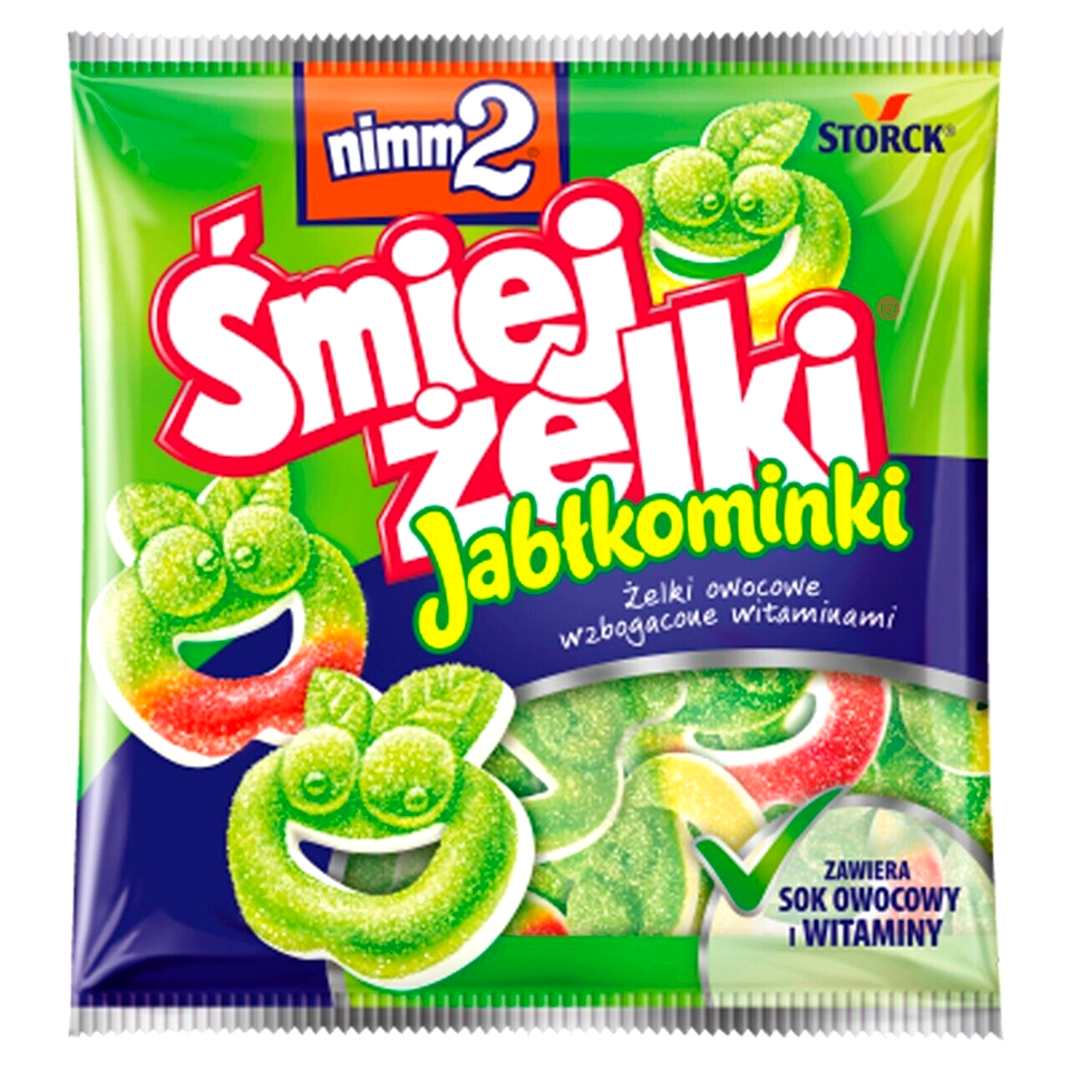 4 x bags NIMM 2 Lachgummi Apple Rings Sour Gummi Candy Sweets 90g (3 ...