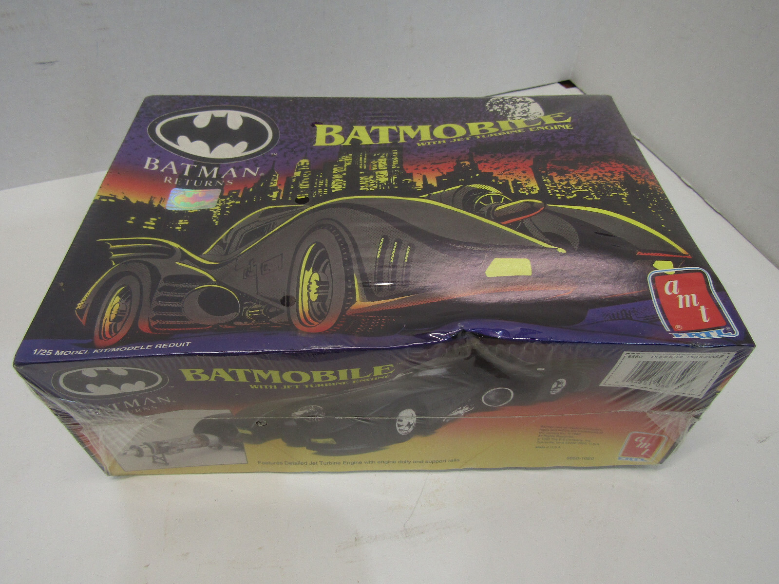 ERTL AMT BATMAN RETURNS BATMOBILE JET TURBINE ENGINE MODEL KIT 1:25 ...