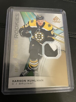 2019 SP Game Used Gold Spectrum Premium Materials /65 Karson Kuhlman ...
