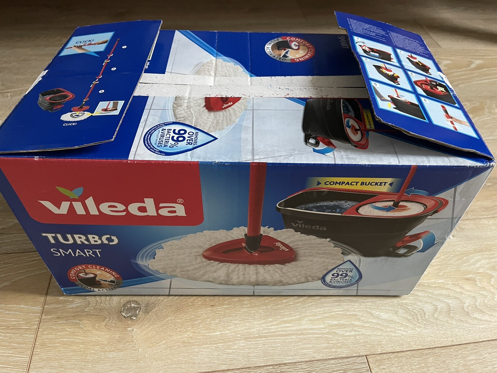 Vileda Turbo Smart Spin Mop With Bucket | eBay UK