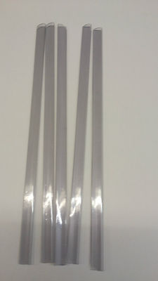 QTY 100 (FIVE) A5 SLIDE BINDERS 5MM CAPACITY CLEAR -- LENGTH 210 MM ...