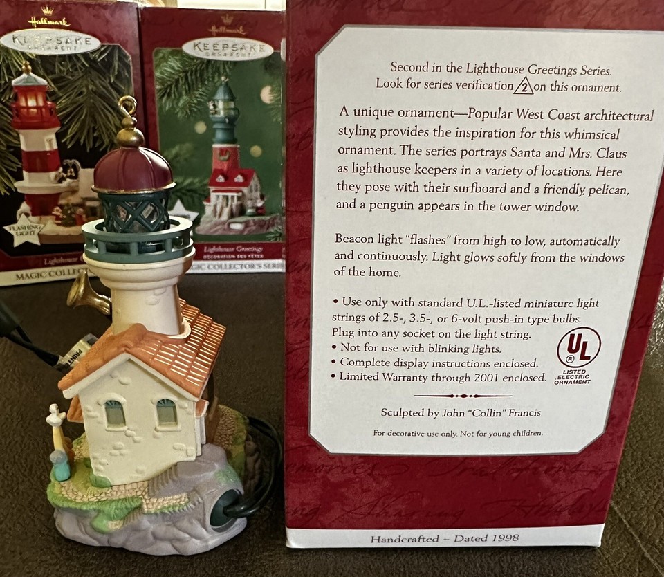 Hallmark Keepsake Ornaments (13) Lighthouse Magic Collectors Series ...