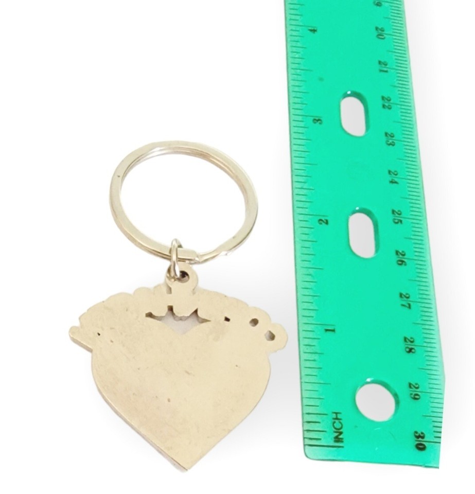 Copenhagen Denmark Keychain Heart Shaped Country Flag Souvenir Metal ...