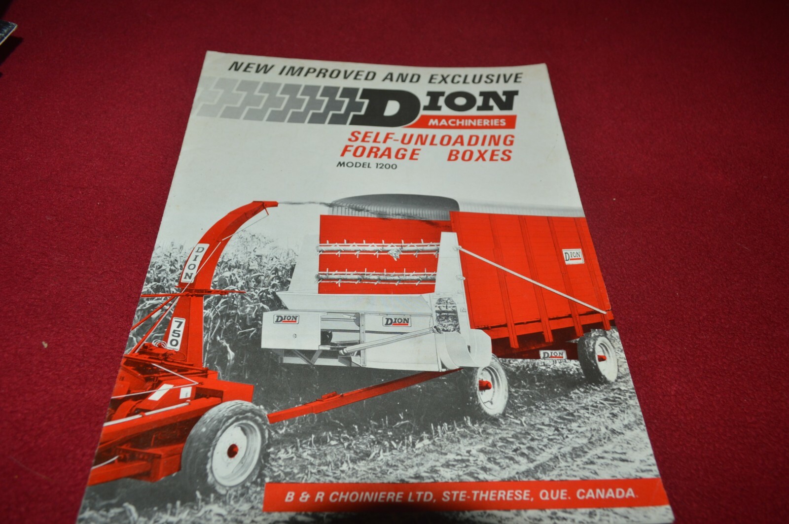 Dion 1200 Forage Wagon Dealer's Brochure MFPA | eBay