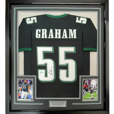 Framed Autographed/Signed Brandon Graham 33x42 Philadelphia Black ...