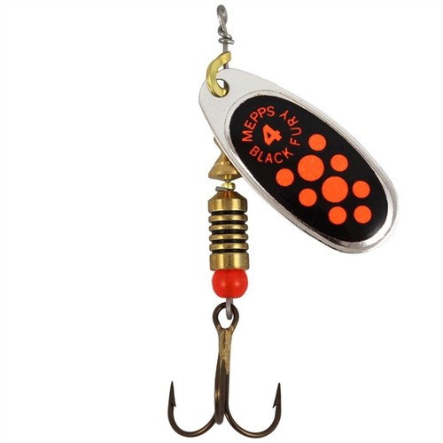 Mepps Comet Black Fury Spinners Lures All Sizes Full Range Predator ...