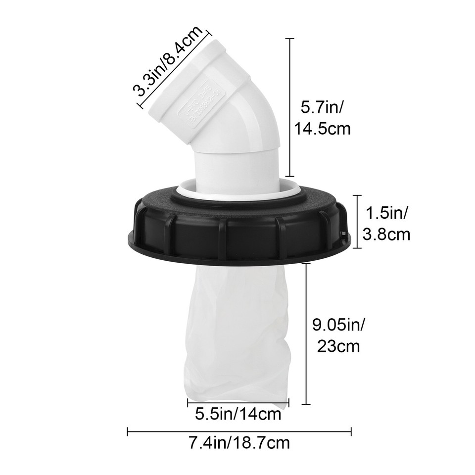 IBC Tote Tank Cover with Filter Tank Cap Ton Barrel Filter Lid Cover | eBay
