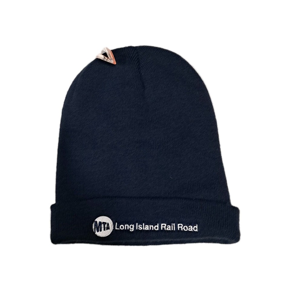 MTA LIRR Long Island Railroad NYC New York Staff Navy Blue Beanie Hat ...