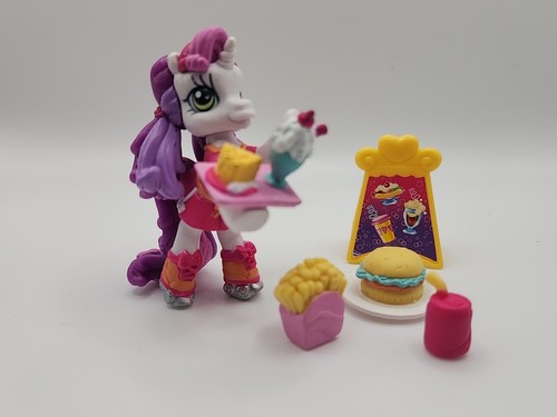 My Little Pony Ponyville Sweetie Belle Cafe Serve Snacks Complete | eBay
