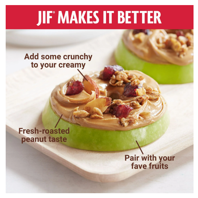 Jif Creamy Peanut Butter, 40 oz Jars (2 Pack) | eBay