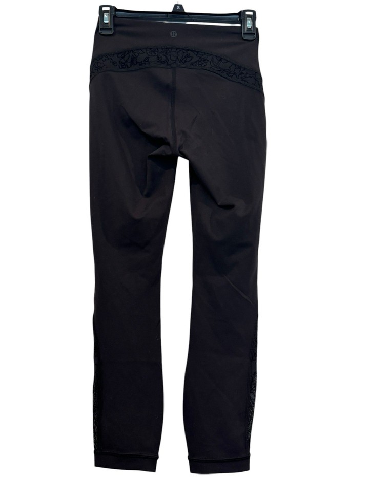 Women’s Lululemon Black Lace High Rise Leggings: Size 4 | eBay