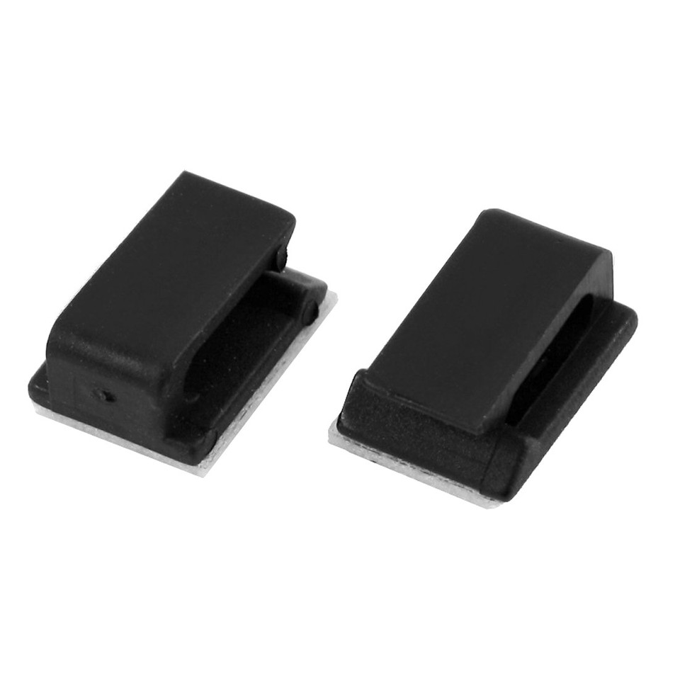 100 Pcs Collier Adhesif de Cable Cordon Support de Cable Cravate Clip ...