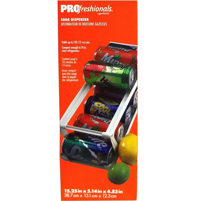 Pro Freshionals Soda 12oz Can Dispenser for Refrigerator Organizer for ...