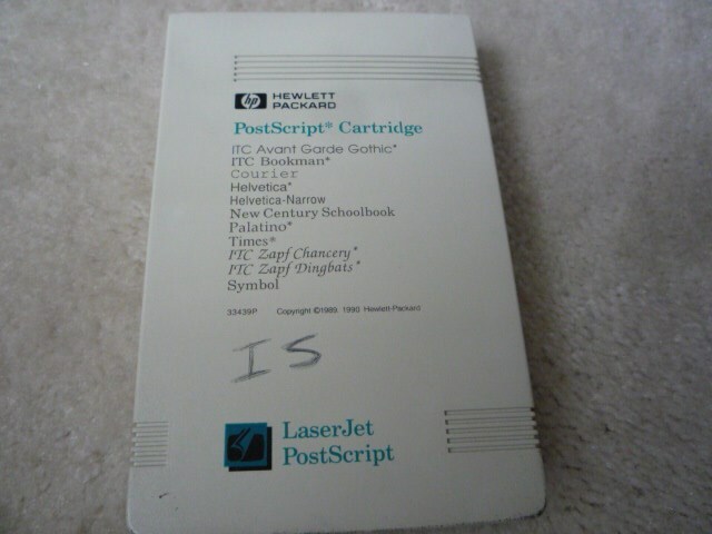 HP 33439P Postscript Cartridge for HP LaserJet IIP, IID, III, IIID and ...