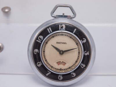 1940s Sentinel E. Ingraham Secometer Enamel "Dollar" Pocket Watch ...