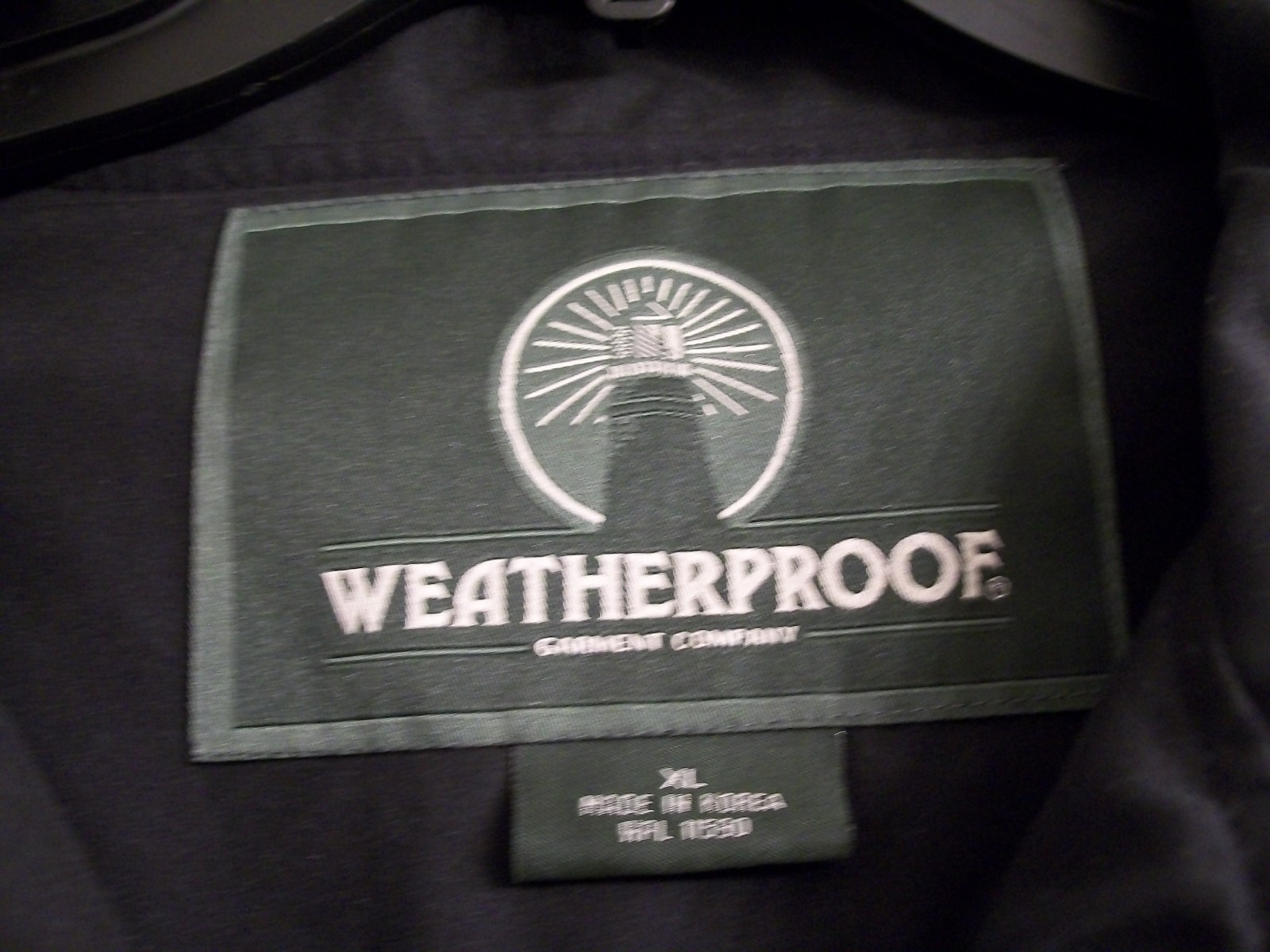 Weatherproof Brand Jacket Black Sz XL Unisex Lakewood Short Sleeve ...