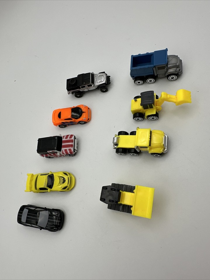 Micro Machines Lot Of 9 Vehicles And Construsction Trucks | eBay