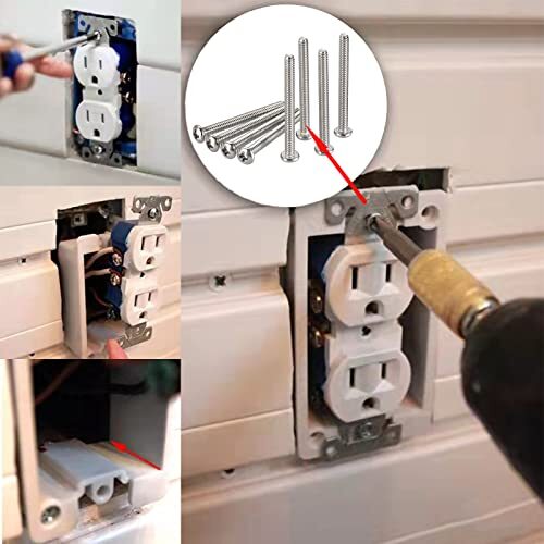 50pcs Extra Long Outlet Screwselectrical Switch And Receptacles Device ...