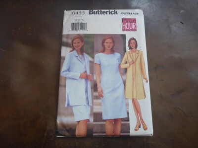 Butterick 6455 Fast and Easy Misses' petite Jacket & Dress Pattern sz ...