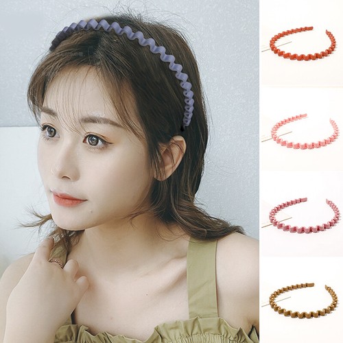 Hair Accessories Wave Thin Hair Hoop Toothed Non-slip Head Hoop ...
