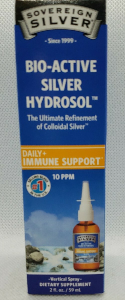 Sovereign Silver Bio-Active Silver Hydrosol Vertical Spray 10 PPM, 2 fl ...