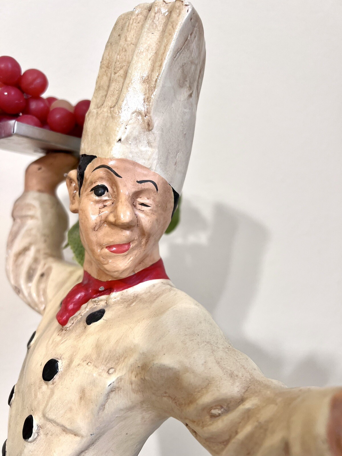 Vintage Winking Chef Waiter Figurine Kitchen Restaurant Decor French 18 ...